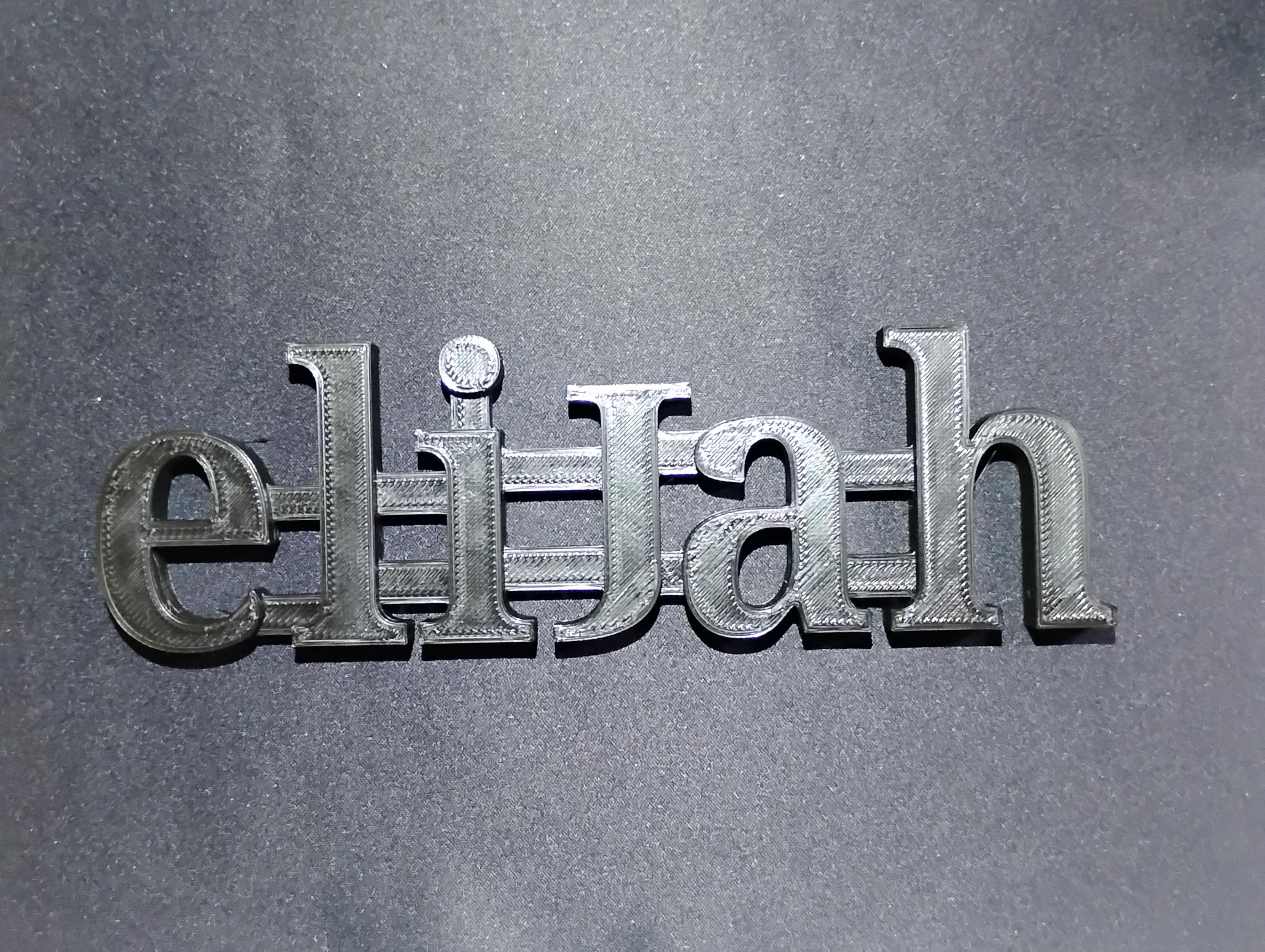 Customizable 3D Name Plate - Etsy