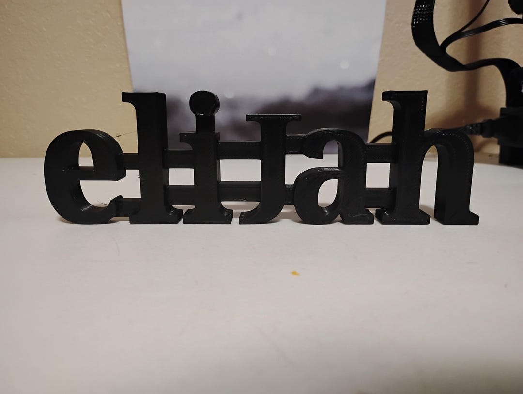 Customizable 3D Name Plate - Etsy
