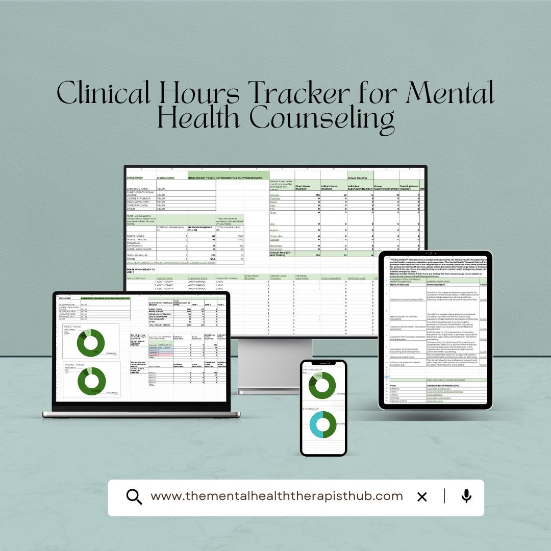 Essential Digital Client Tracker for Mental Health Counseling ...