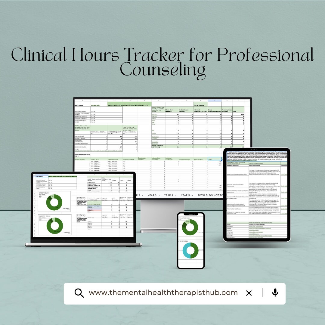 Essential Digital Client Tracker for Professional Counseling Streamline ...