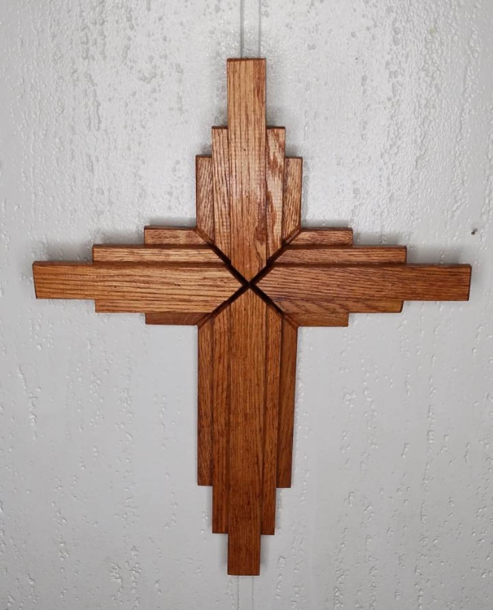 Layered Oak Cross - Etsy