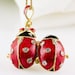 Pink Ladybug Locket Necklace With Red Heart Surprise, 3D Egg Pendant ...