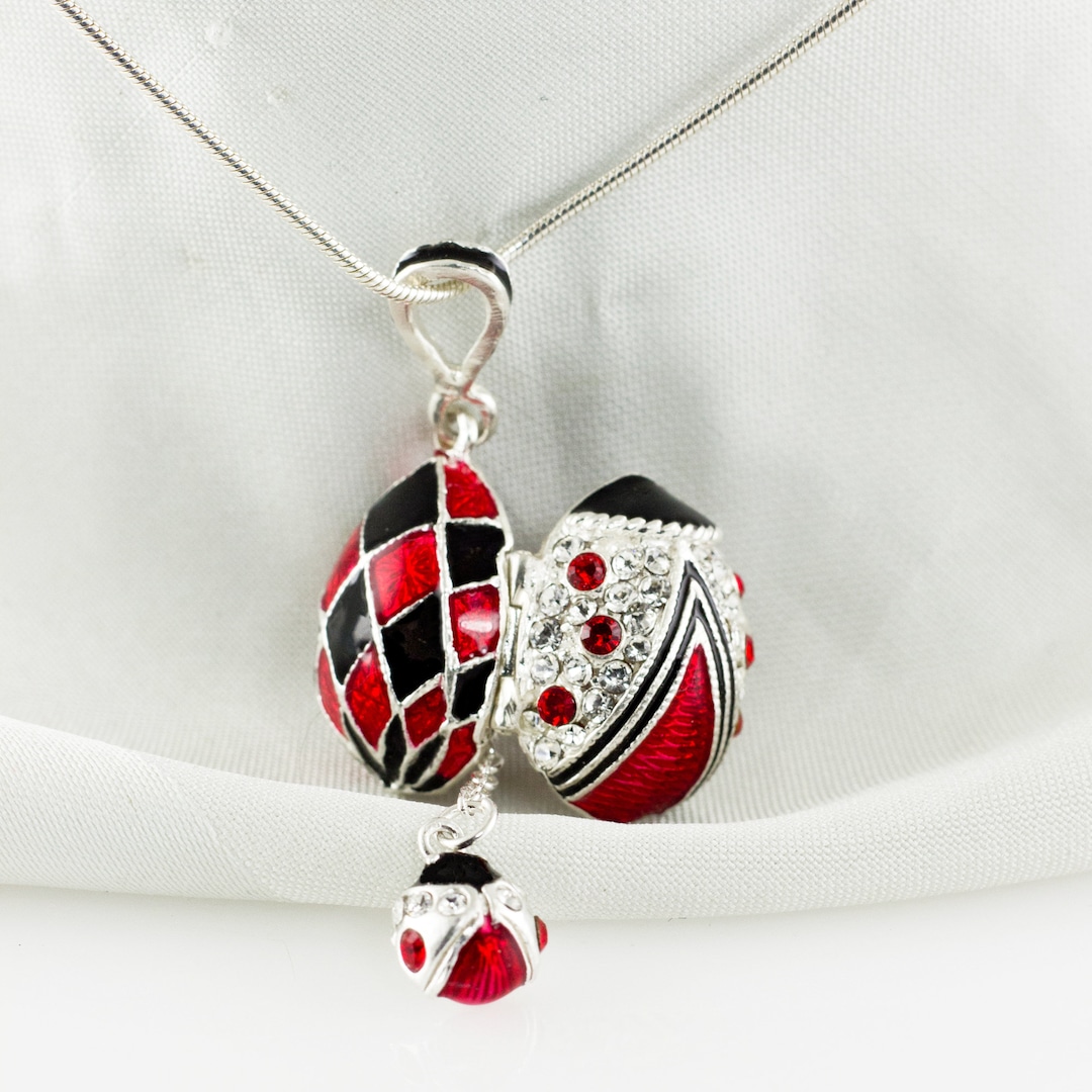 Ladybug Locket With Ladybird Charm Surprise, Sterling Silver ...