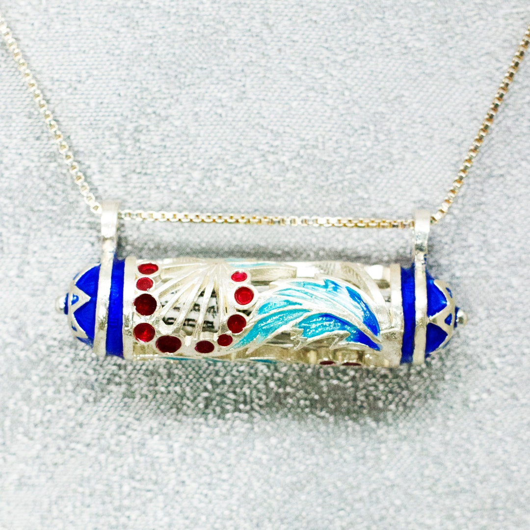 Mezuzah Necklace Dandelions Jewish Jewelry Protective Necklace Jewish ...