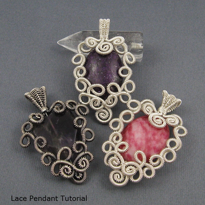 Lace Pendant - Wire Jewelry Making Tutorial - Etsy