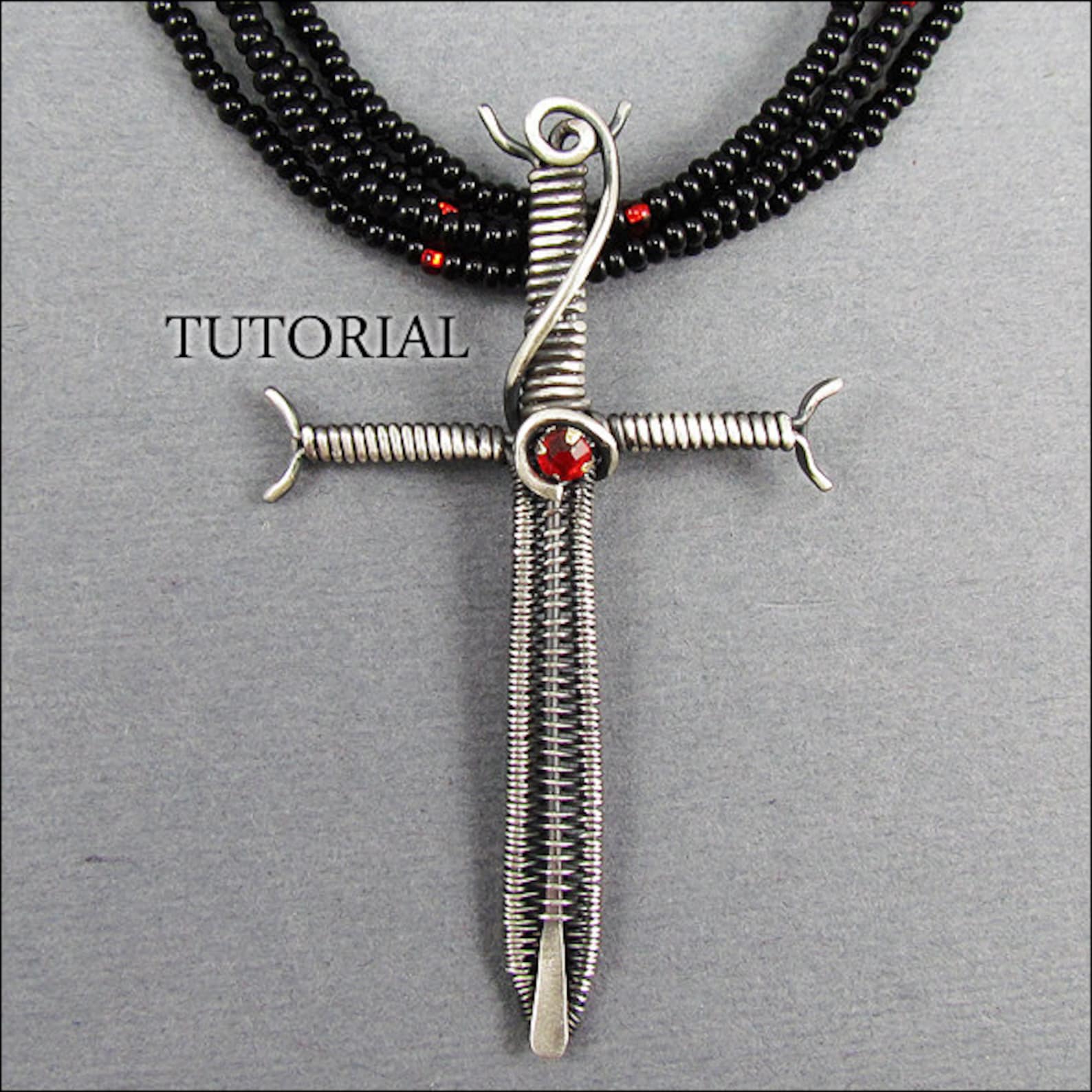 Sword Pendant - Wire Woven Jewelry Tutorial - Etsy