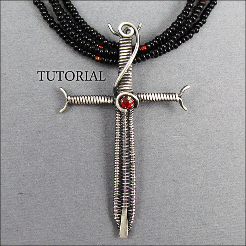 Sword Pendant Wire Woven Jewelry Tutorial - Etsy