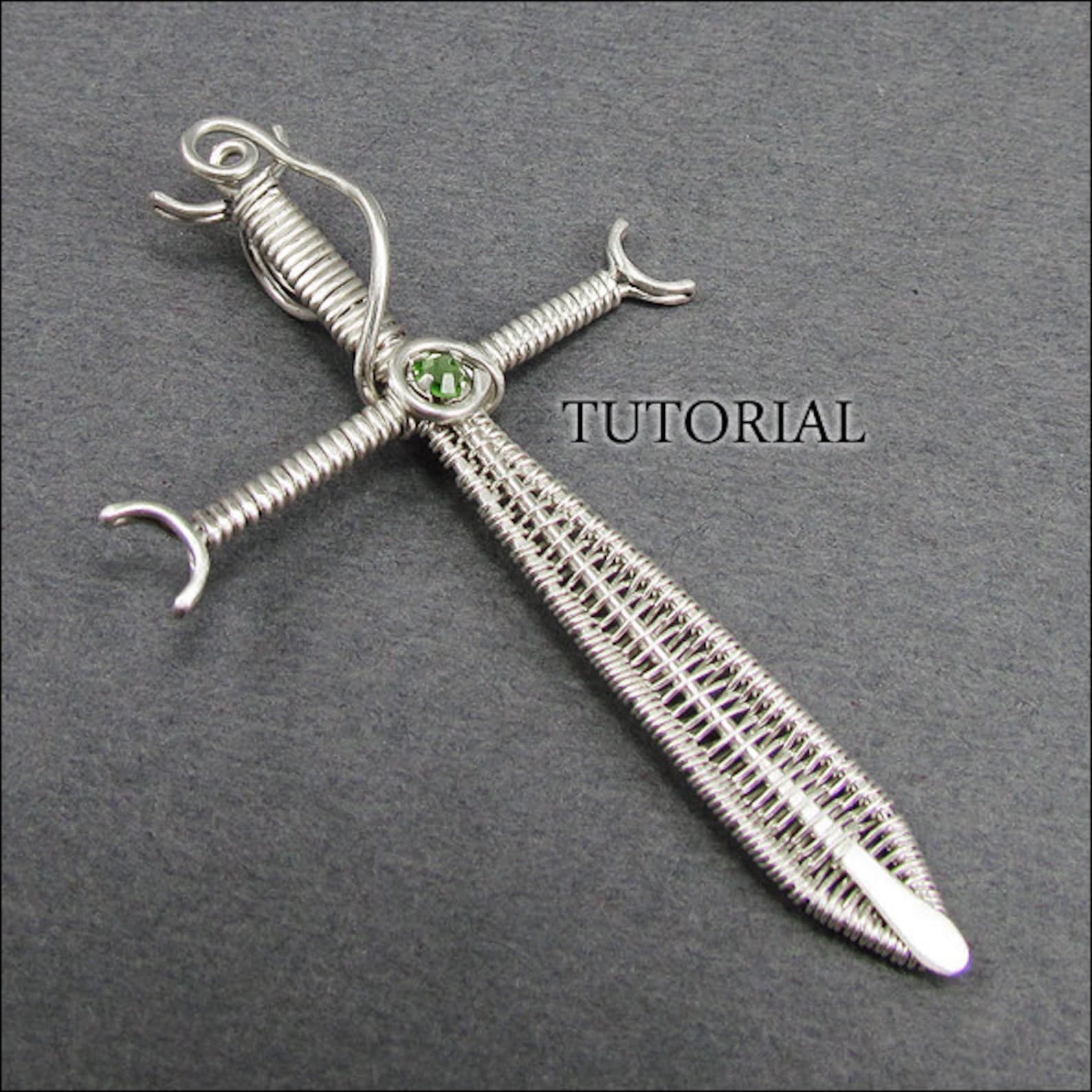 Sword Pendant - Wire Woven Jewelry Tutorial - Etsy