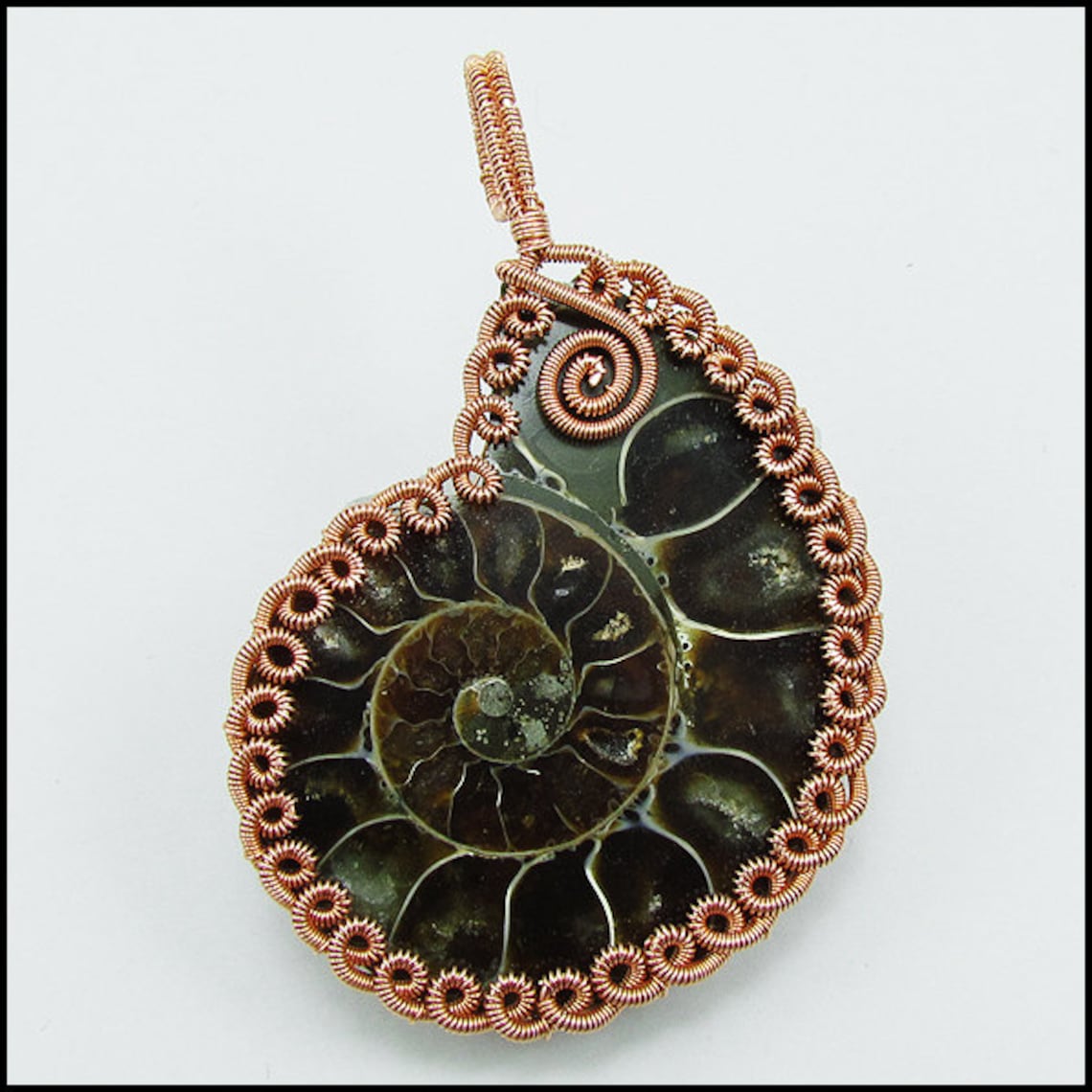Wire Wrapped Ammonite Pendant Tutorial | Etsy