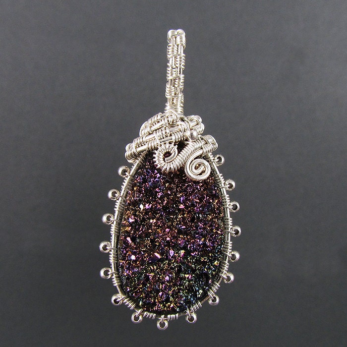 Beaded Frame Pendant Wire Wrapped Pendant Tutorial | Etsy