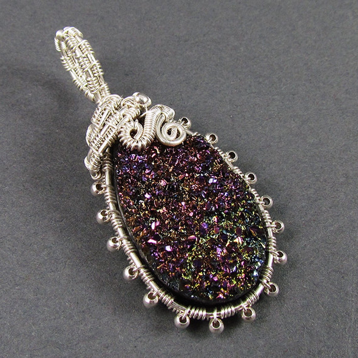 Beaded Frame Pendant Wire Wrapped Pendant Tutorial - Etsy