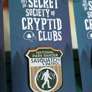 National Park Ranger: Sasquatch Patrol - Hard Enamel Cryptid Pin - Etsy