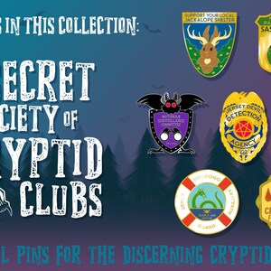 National Park Ranger: Sasquatch Patrol - Hard Enamel Cryptid Pin - Etsy