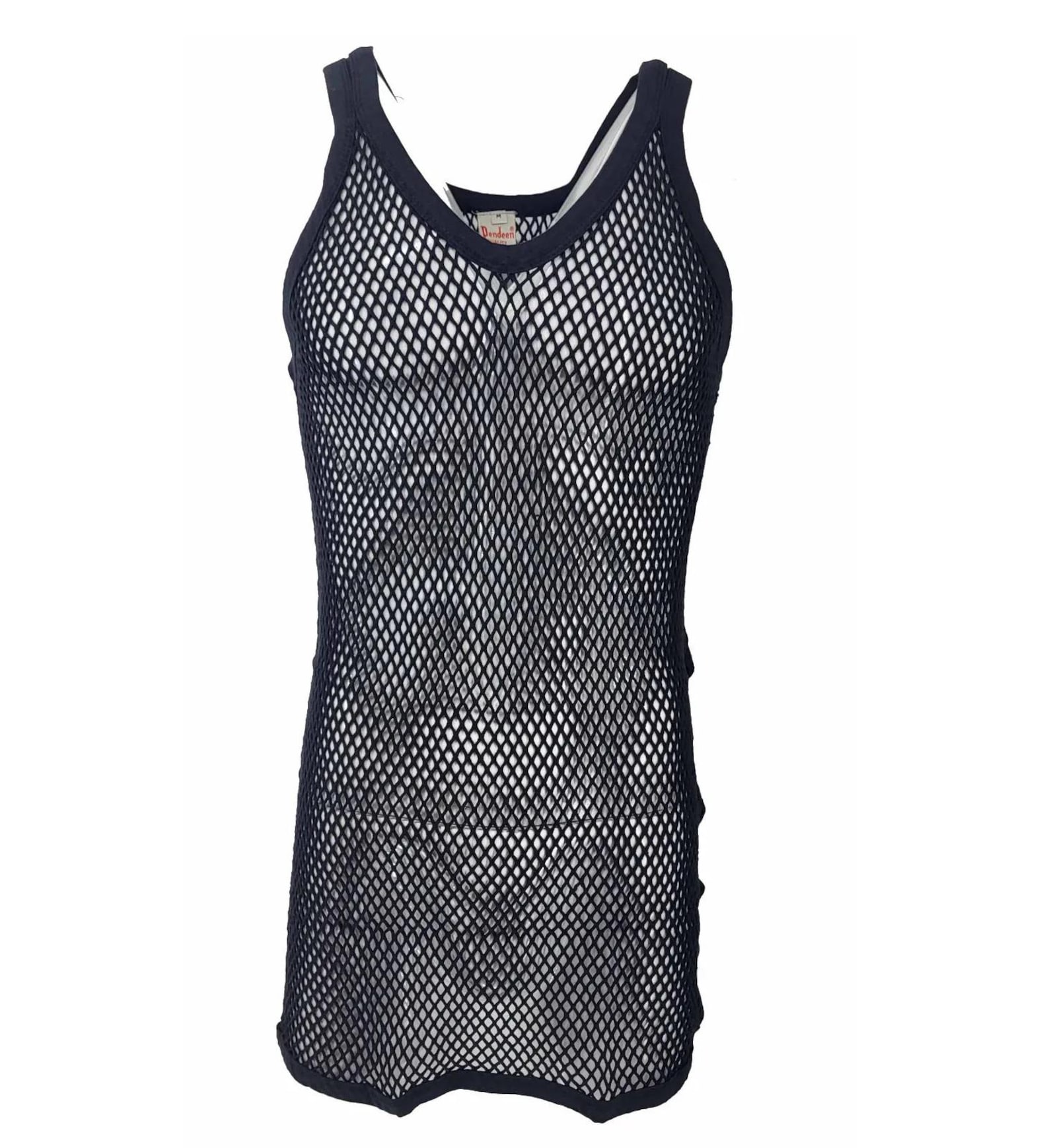 Original Pendeen Mens Premium 100% Cotton Mesh Fishnet String Vest Top ...