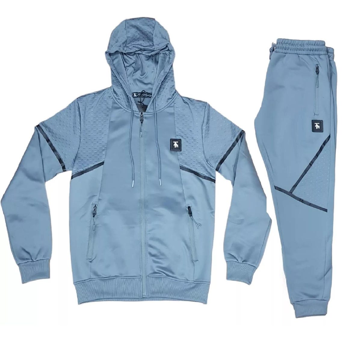 Men's Merlin Grey Tracksuit: 2-piece Zip Hoodie & Joggers - Etsy