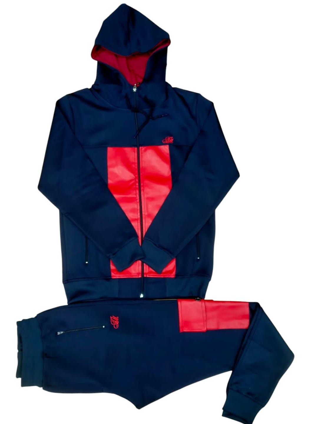 Mens Cargo Combat Tracksuit Slim Fit Urban Zip up Top & Matching Jogger ...