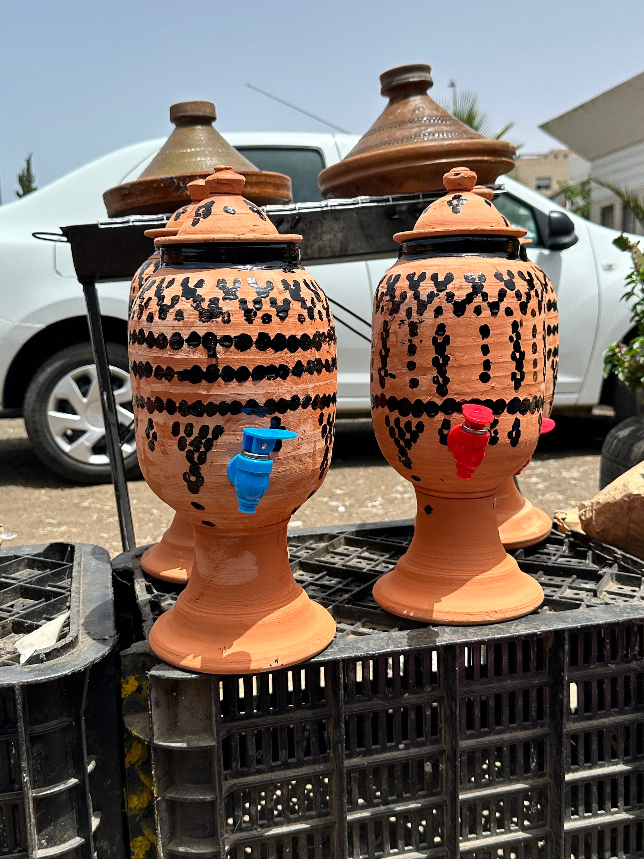 Red Clay Water Dispenser Qetraan Design Great Alternative to Plastic ...