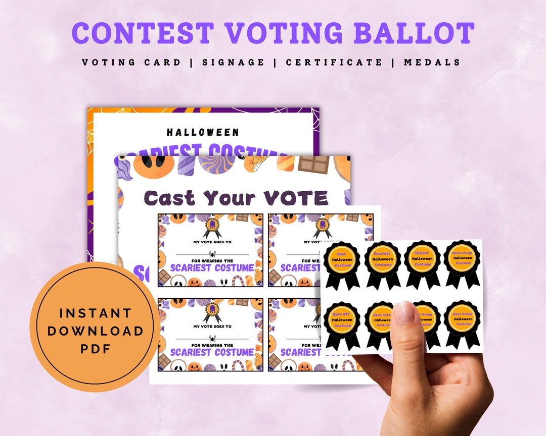 Halloween Costume Contest Kit - Etsy