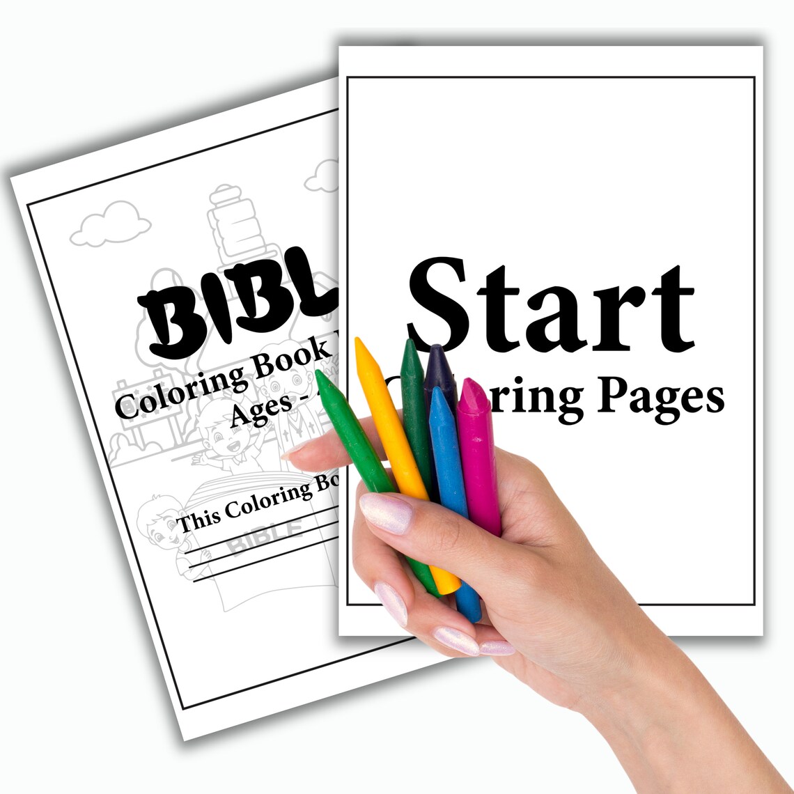 Bible Coloring Pages for Kids, Christian Coloring Book for Children ...