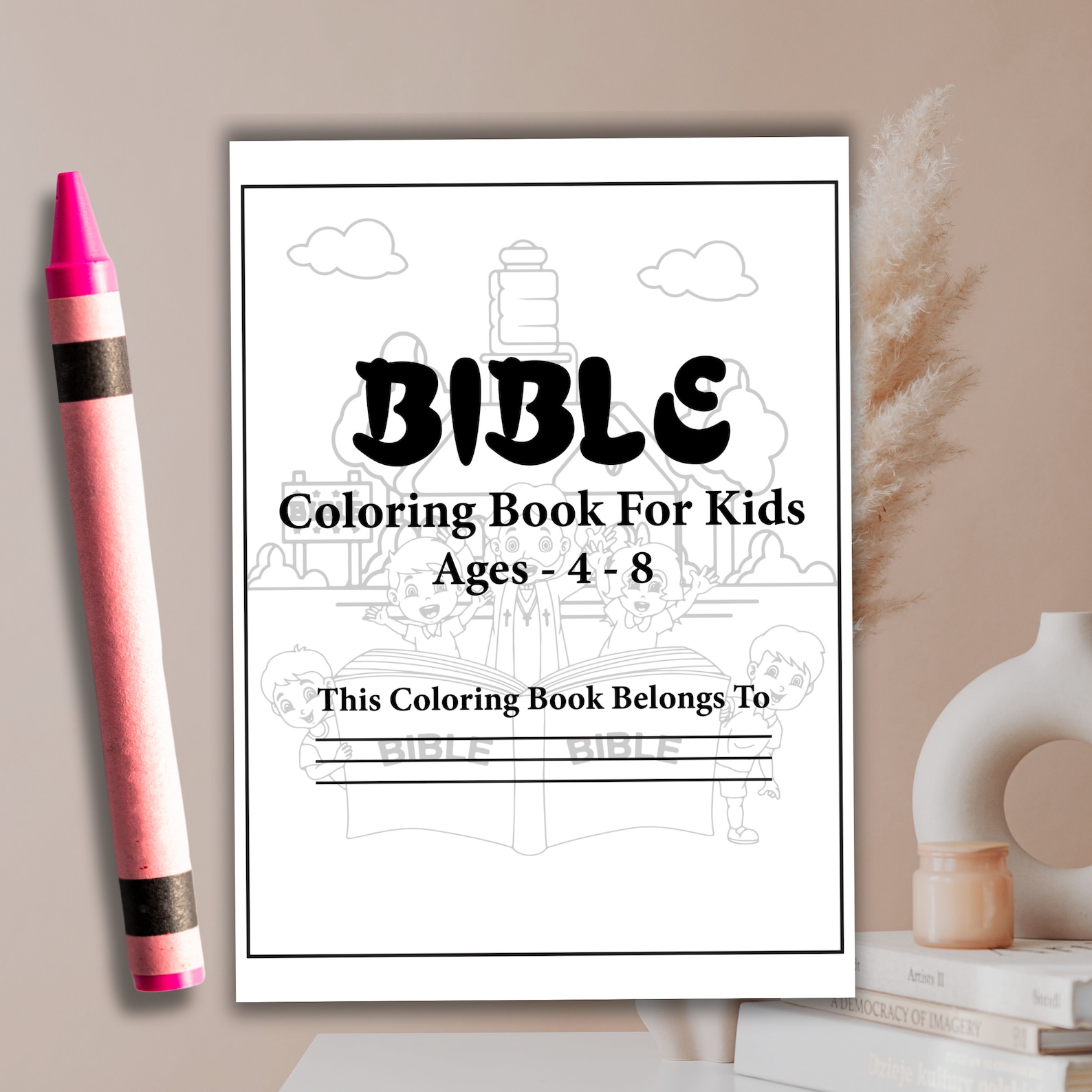 Bible Coloring Pages for Kids, Christian Coloring Book for Children ...