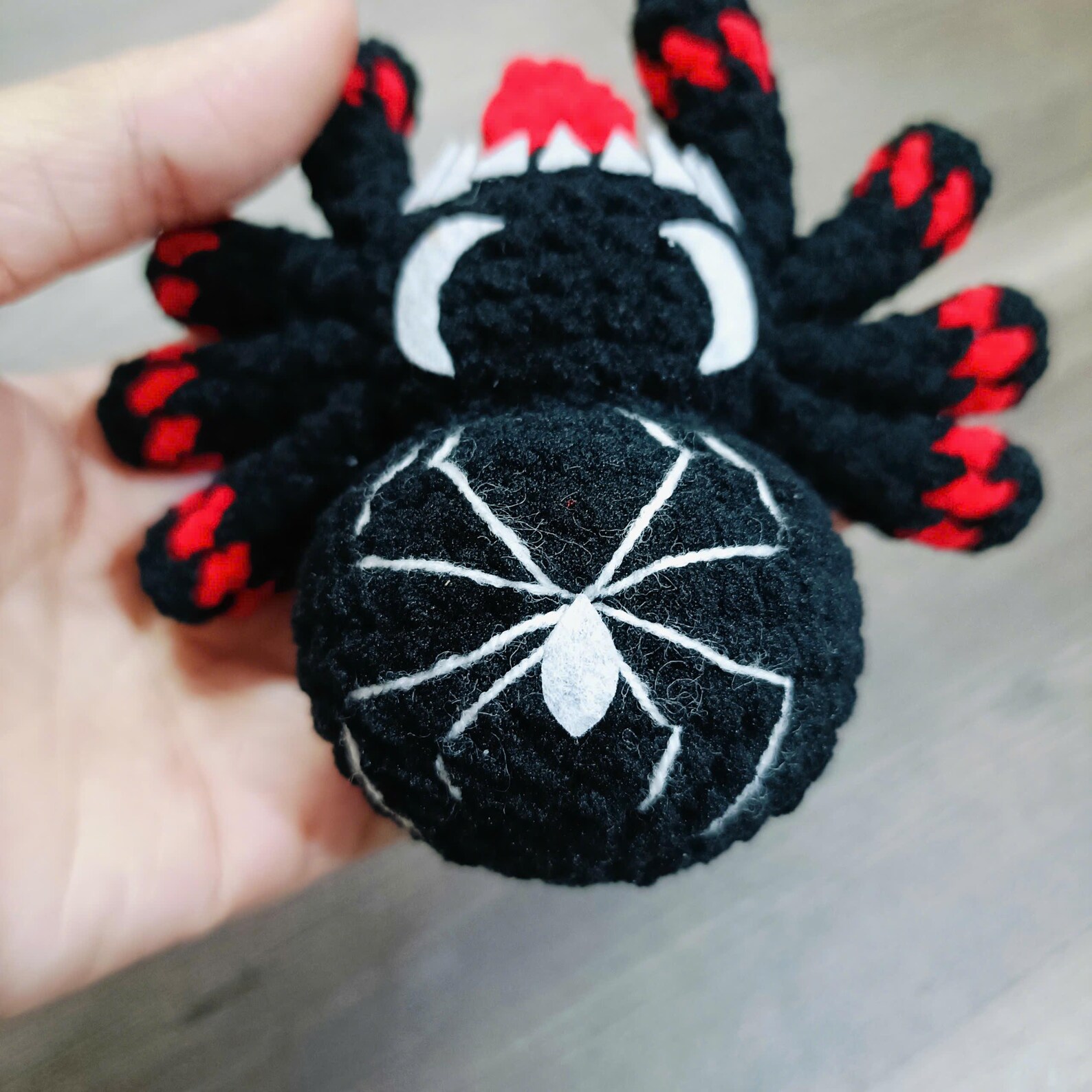Venom-spider Crochet Pattern: Easy No-sew Spider Amigurumi (US Terms ...