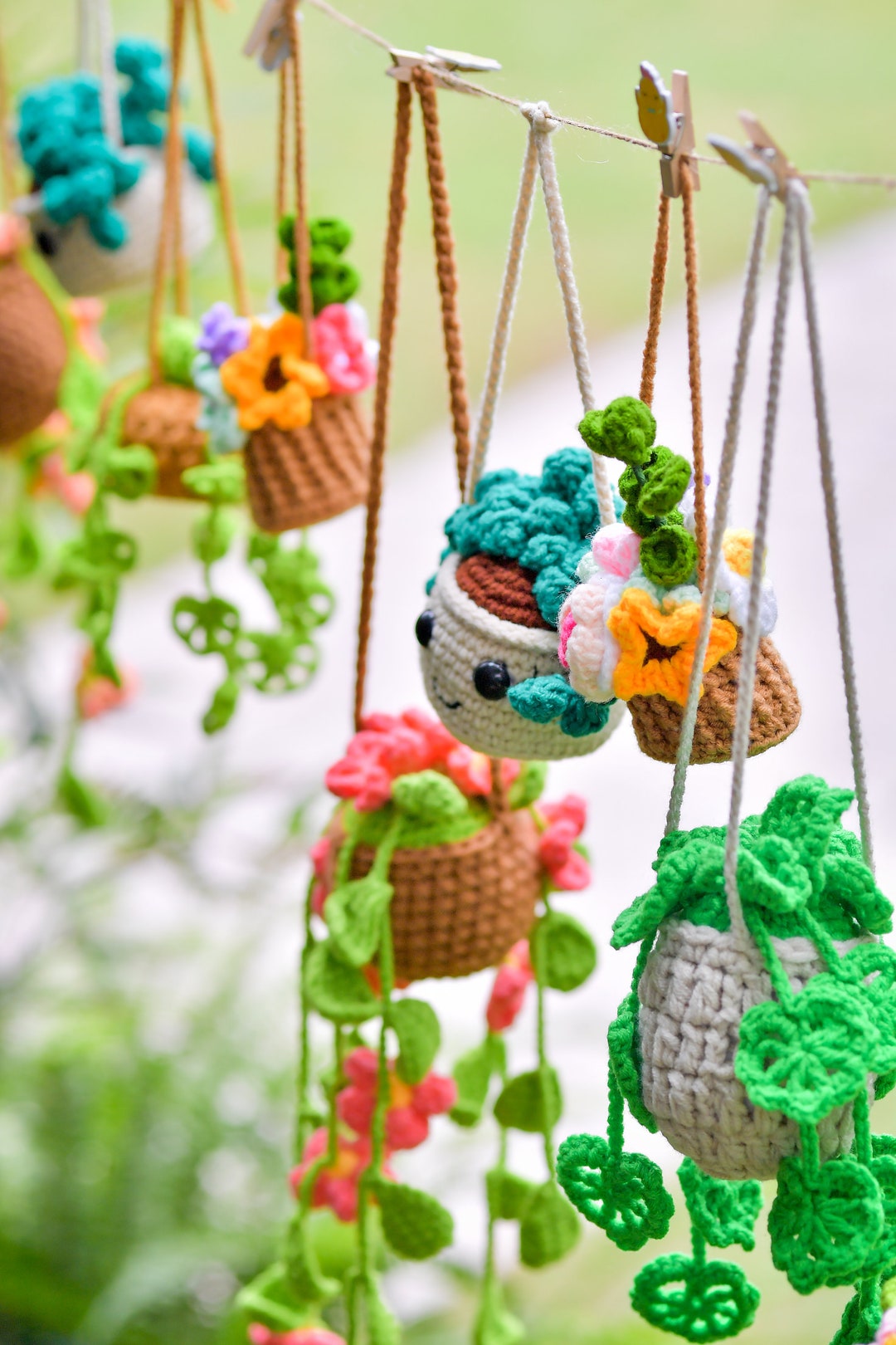 Hanging Plant Crochet Pattern: Succulent, Fern, Pothos (PDF Pattern) - Etsy