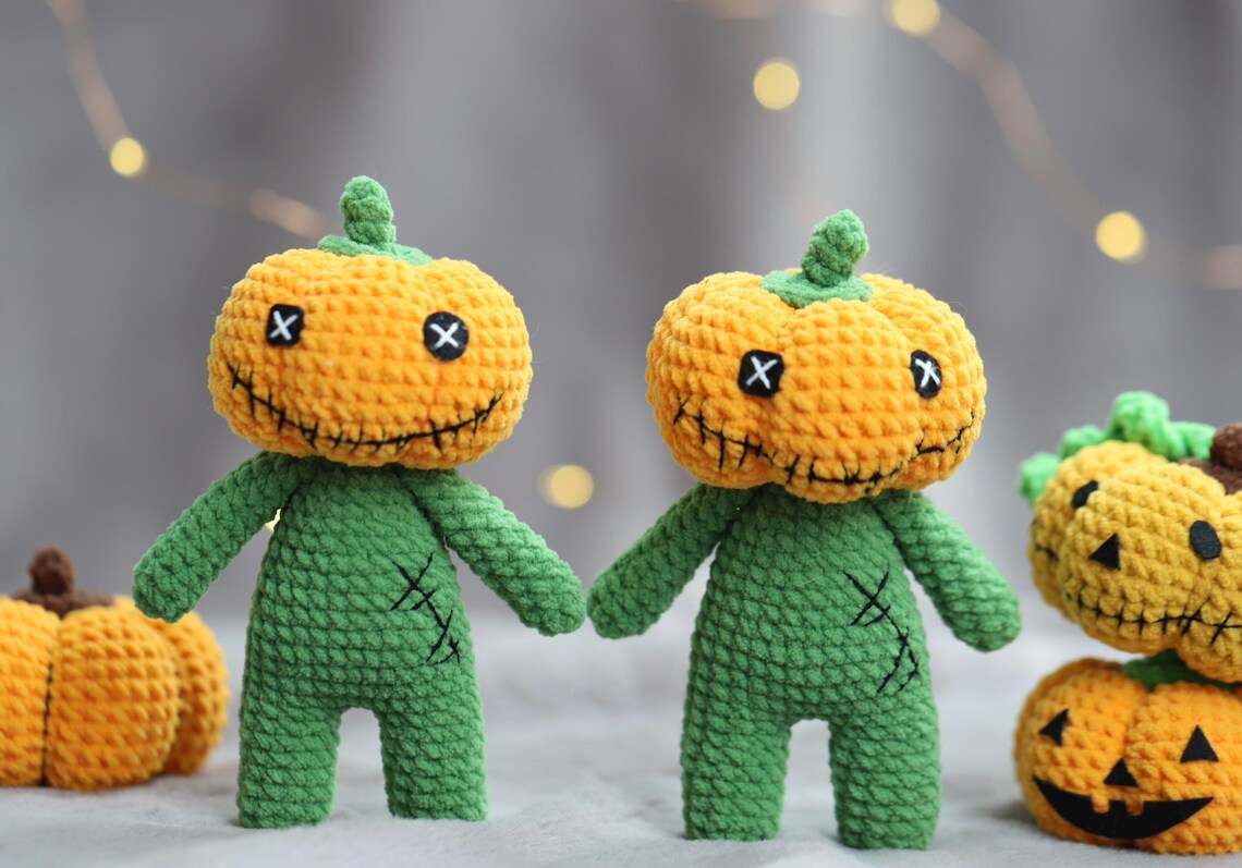 Mr. Pumpkin Crochet Pattern: Halloween Amigurumi (US Terms) (PDF ...