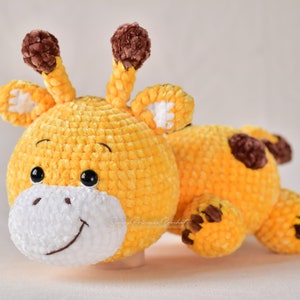 Giraffe Crochet Pattern, Giraffe Plush Patterm, Low Sew Giraffe Crochet ...
