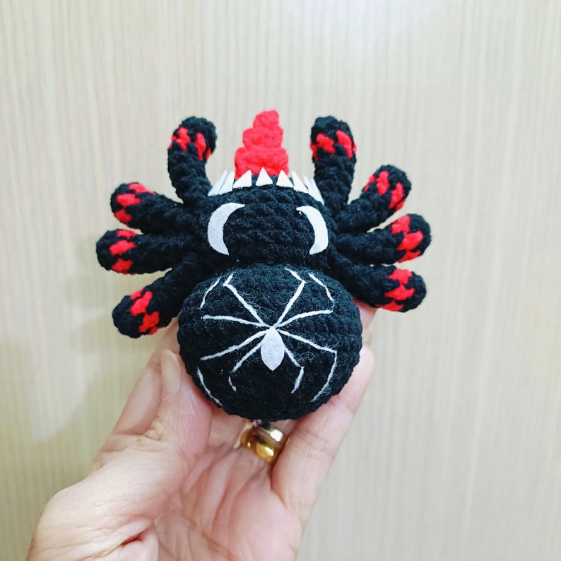 Venom-spider Crochet Pattern: Easy No-sew Spider Amigurumi (US Terms ...