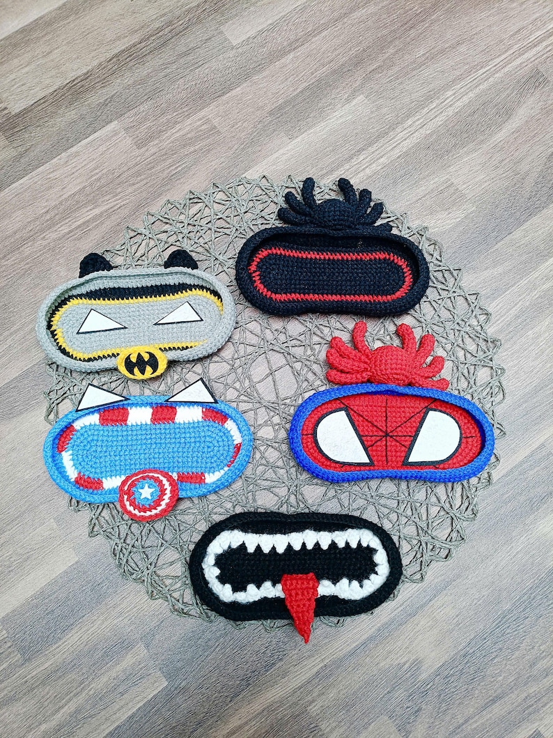Crochet Eyeglasses Holder Pattern: Superhero Bundle (PDF Pattern) - Etsy