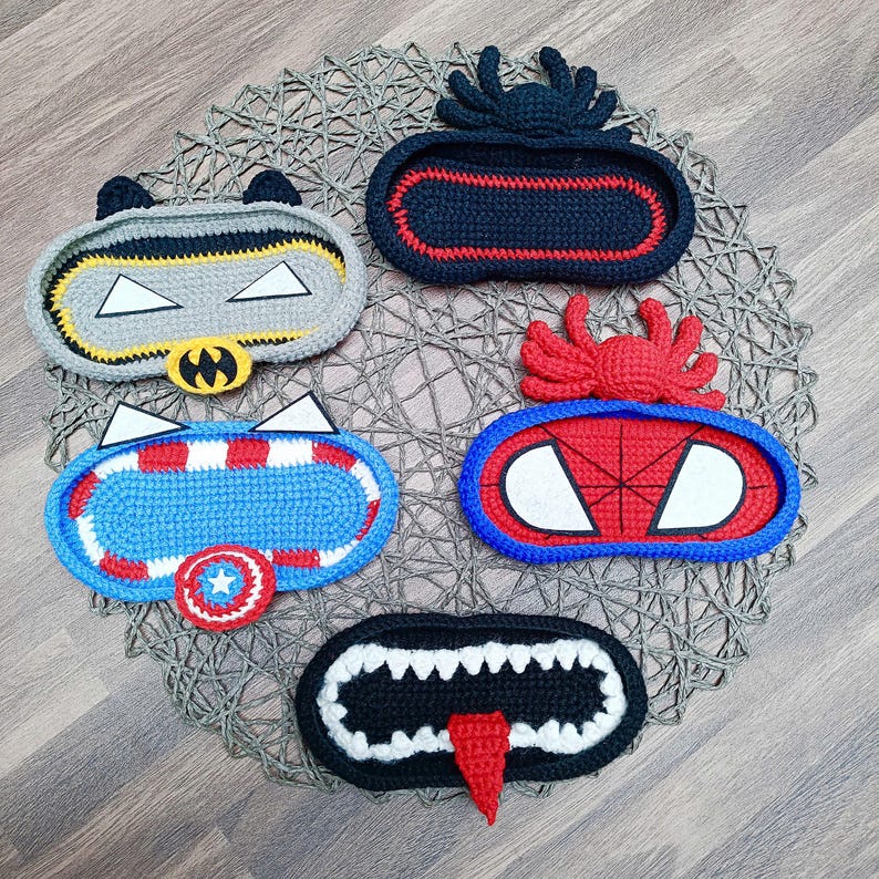 Crochet Eyeglasses Holder Pattern: Superhero Bundle (PDF Pattern) - Etsy