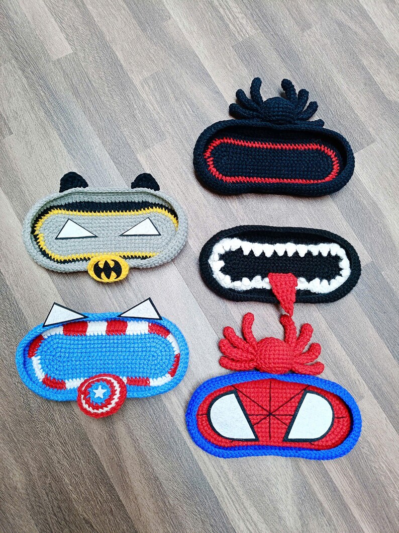 Crochet Eyeglasses Holder Pattern: Superhero Bundle (PDF Pattern) - Etsy