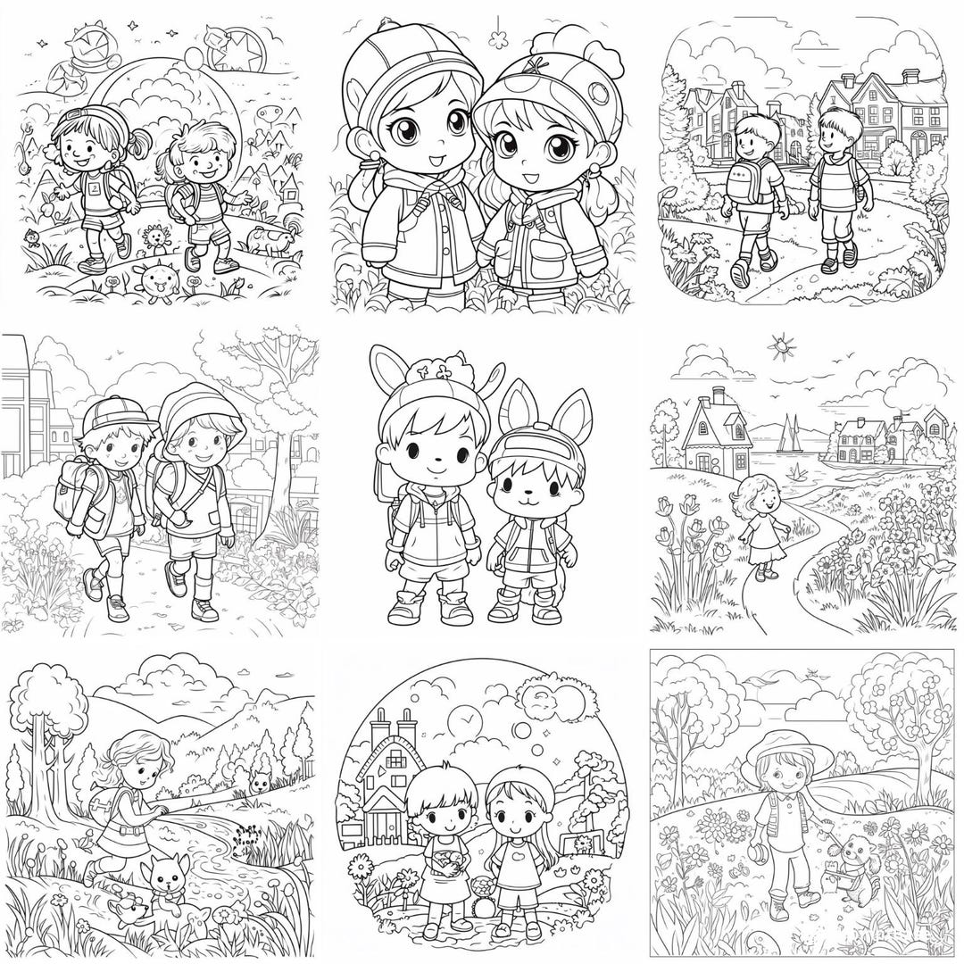 Coloring Books for Children AI Prompts Guide Prompts Midjourney Prompts ...