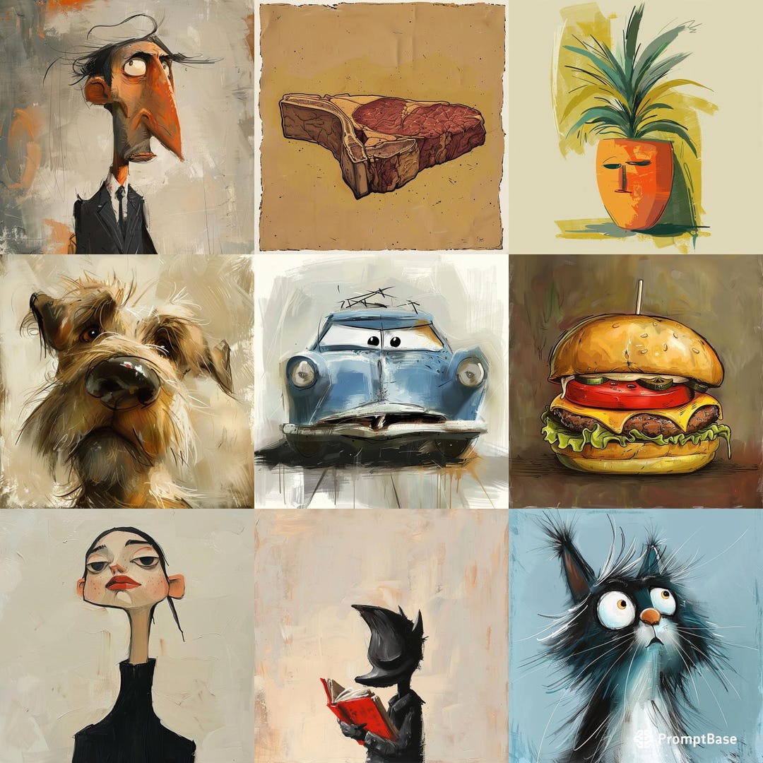 Cartoon Paint Art AI Prompts Guide Prompts Midjourney Prompts - Etsy