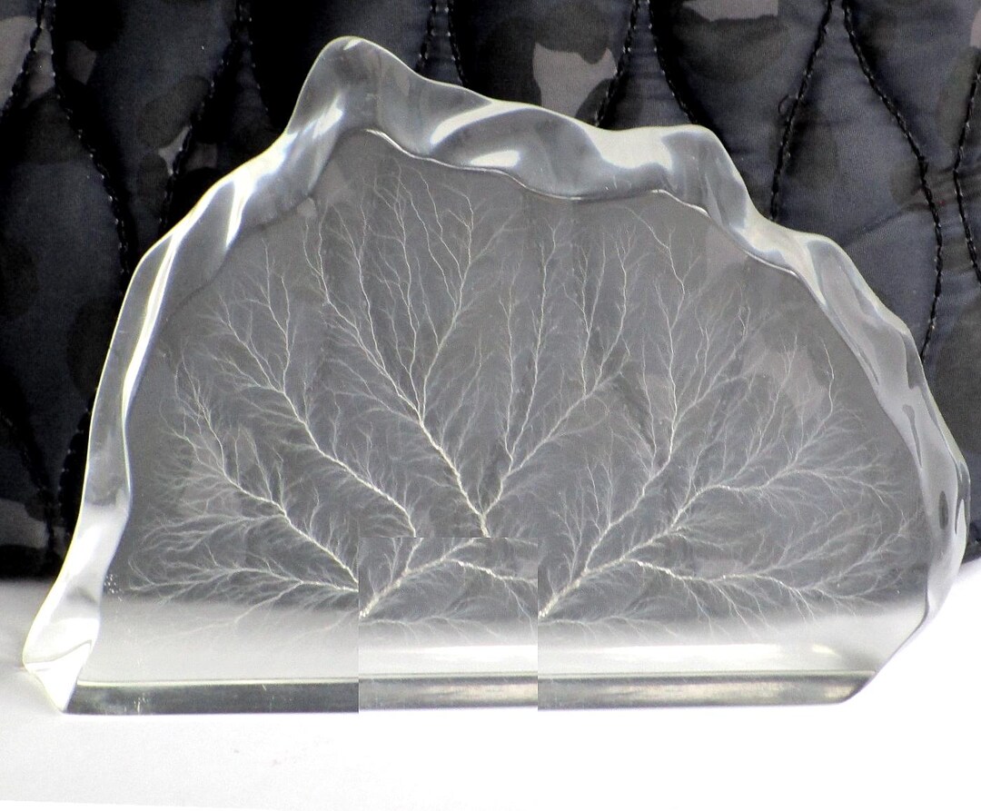 Vintage Lucite Etched Tree of Life Sculpture - Etsy