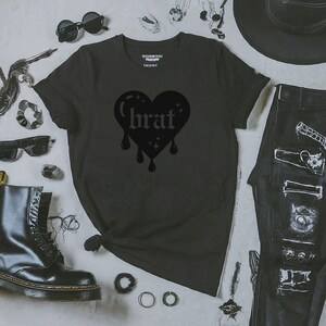 Brat Drippy Heart | Brat Summer Funny Goth Emo Digital Graphics | PNG ...