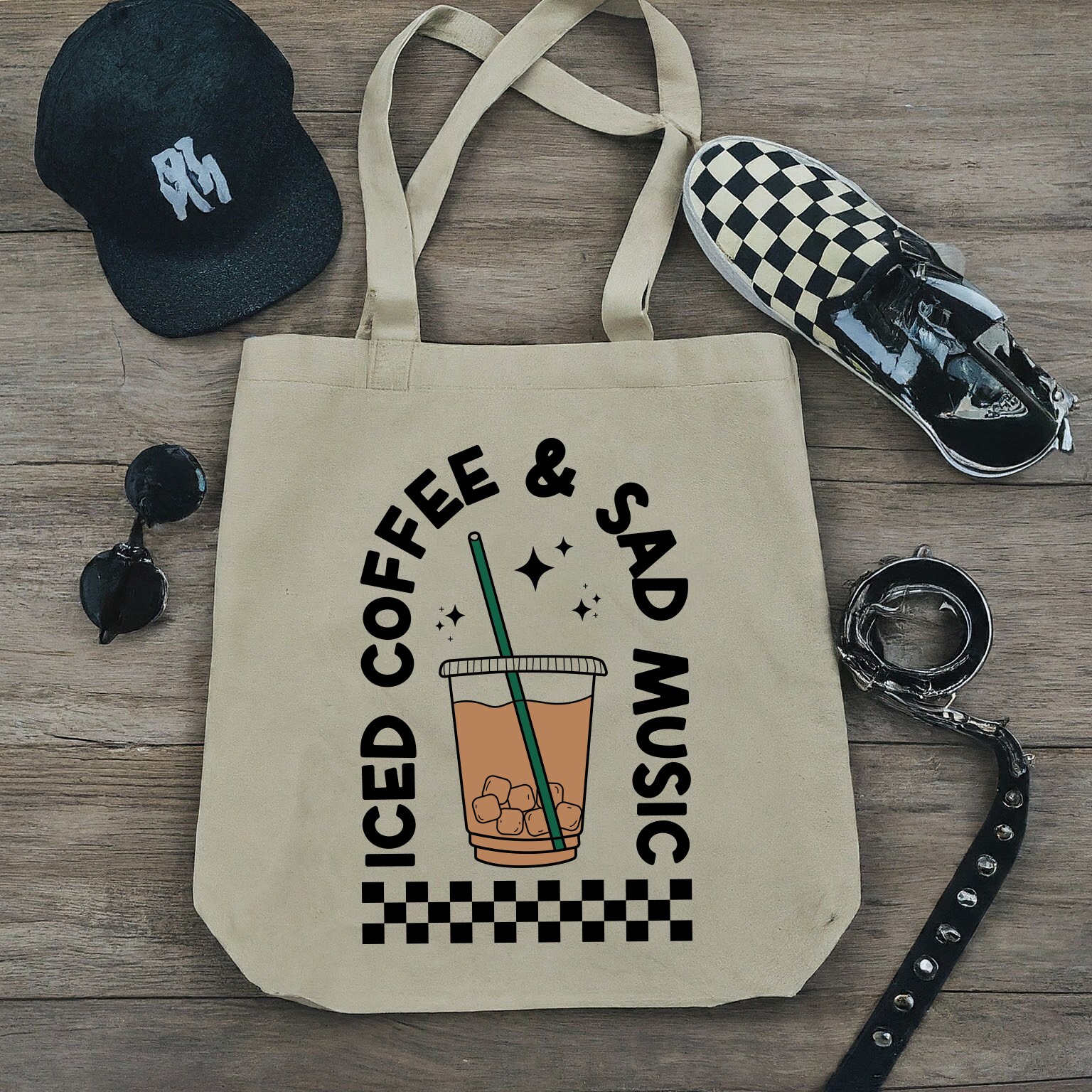 Iced Coffee Sad Music PNG SVG | Cricut Silhouette Files (digital ...