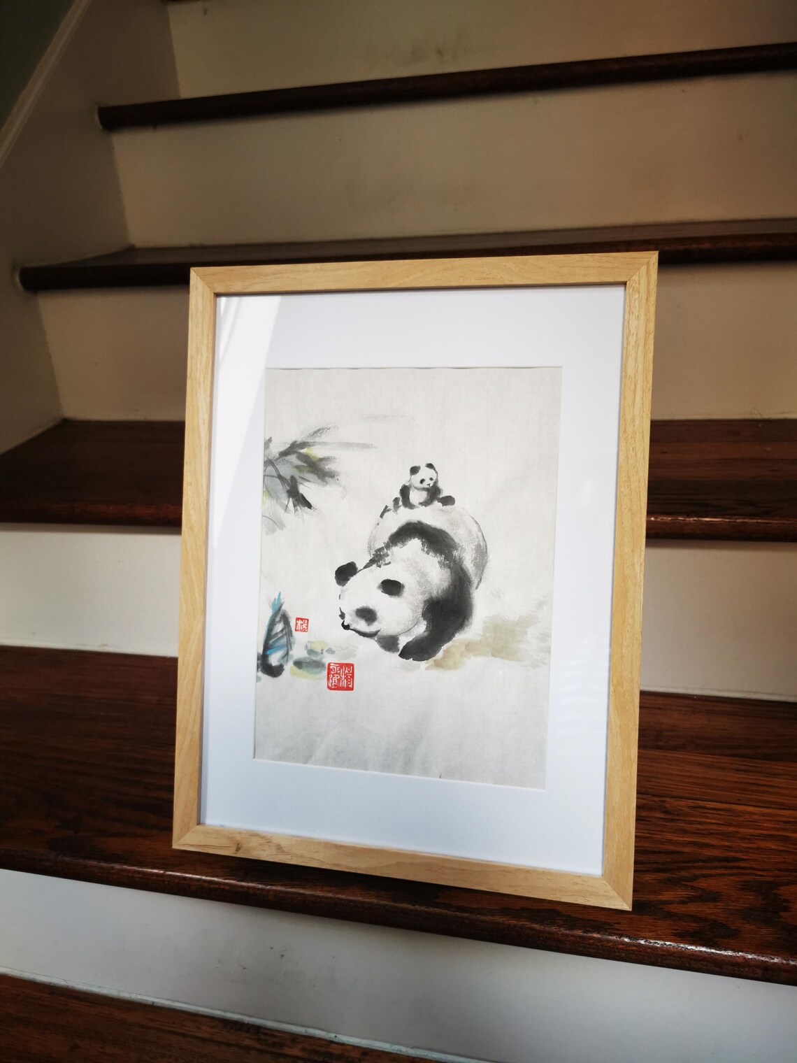 Pandas: Original Hand-painted Traditional Chinese Painting in Ink ...