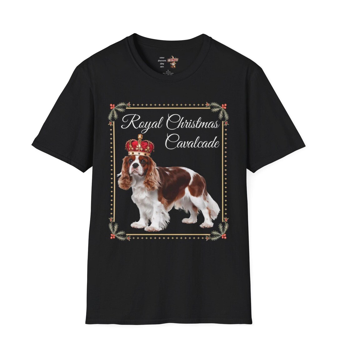 Royal Christmas Cavalcade border Cavalier Prince Charles Spaniel ...
