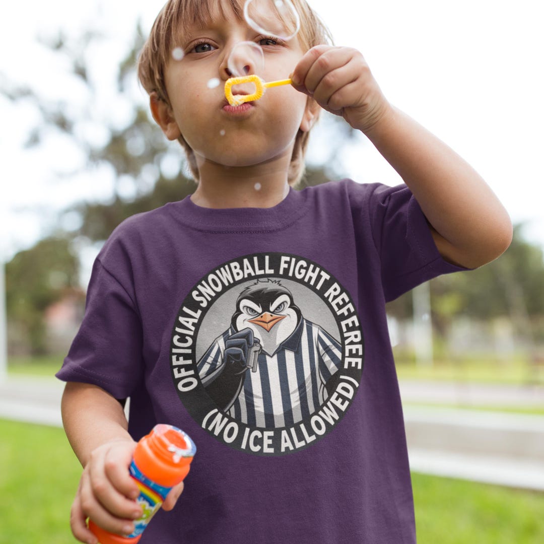Official Snowball Fight Referee no Ice Allowed Funny Cute Adorable ...
