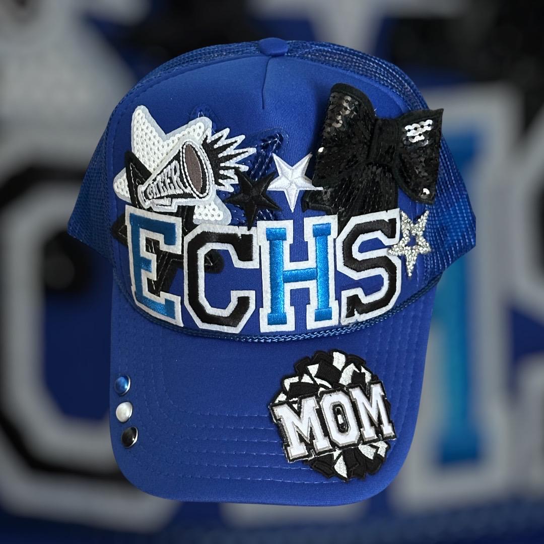Cheer Comp Cheerleading Competition School - Trucker Hat With Iron on ...
