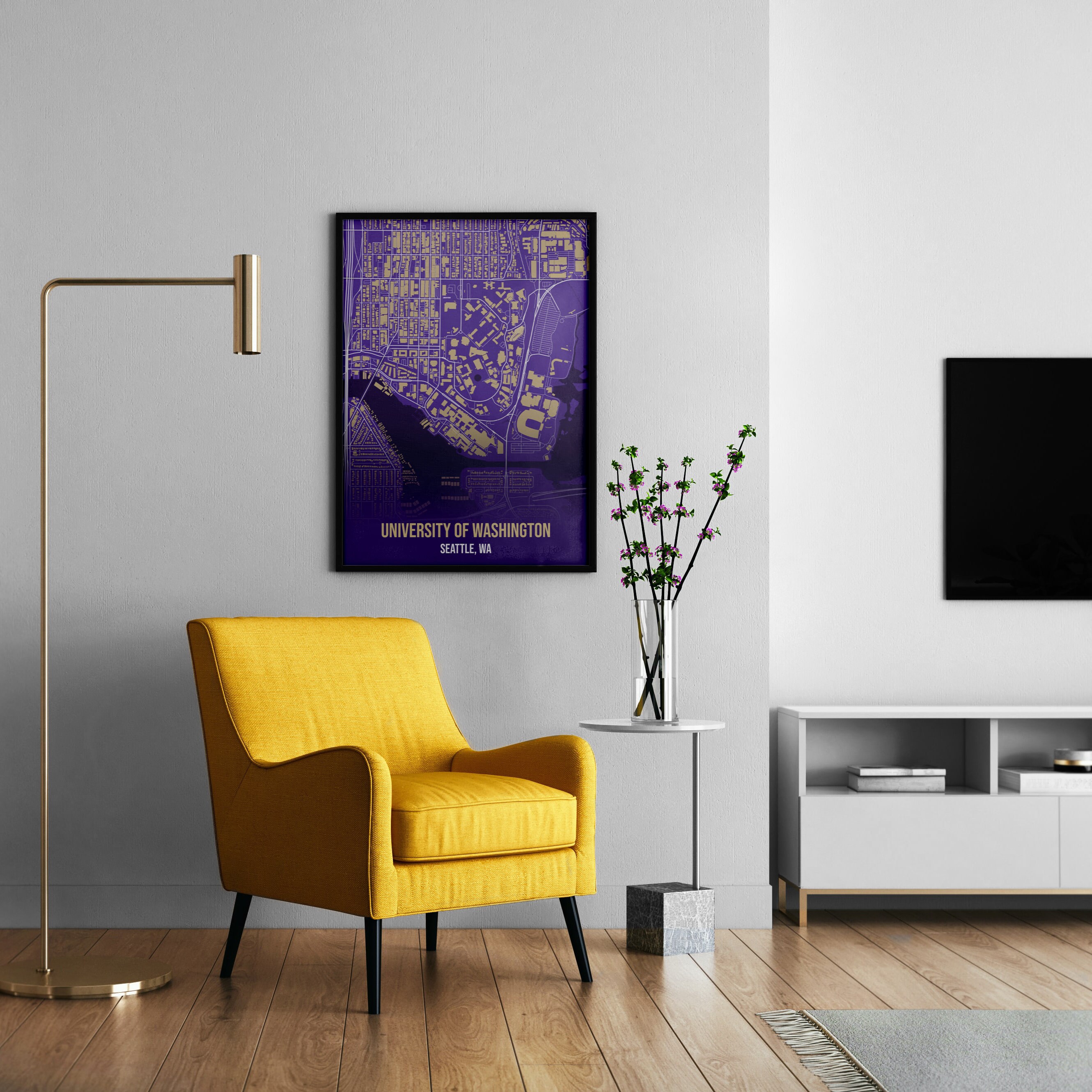 University of Washington | Seattle, Washington Map Poster Print ...