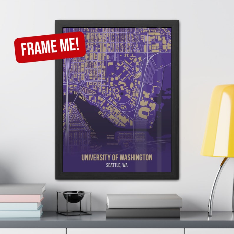 University of Washington | Seattle, Washington Map Poster Print ...