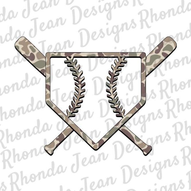 Camo Baseball Plate - Etsy