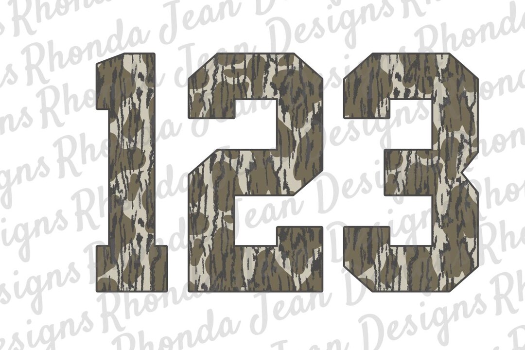 Camo Numbers PNG Set: Digital Download - Etsy UK