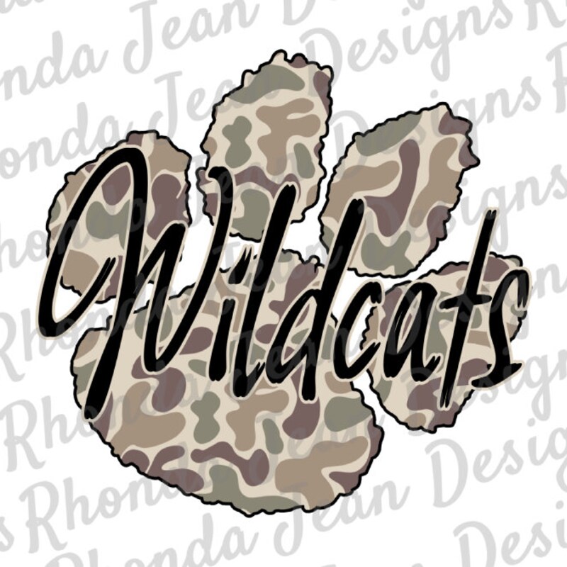 Wildcat Paw Print - Etsy