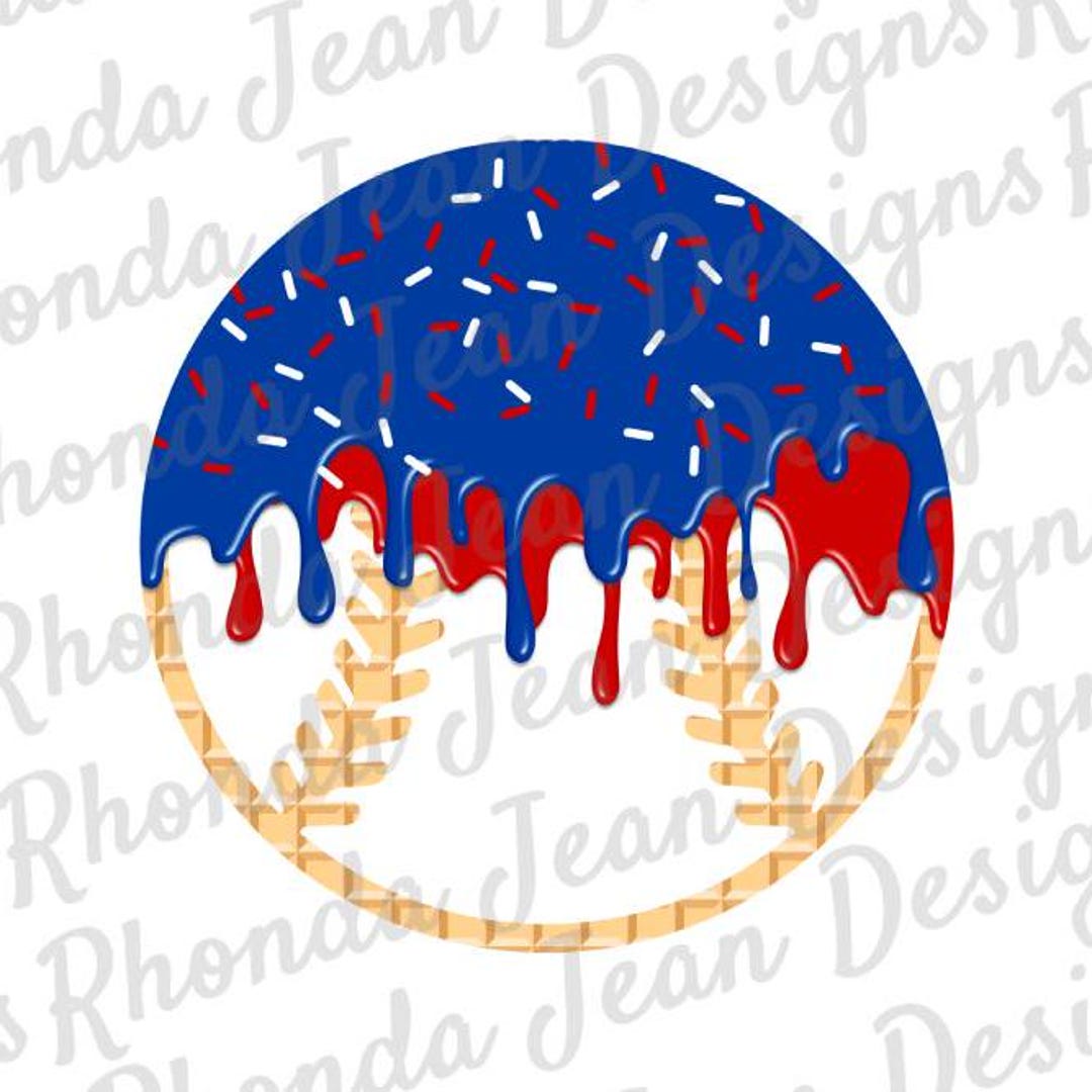 Baseball Softball PNG, Red and Blue Drip, Waffle Cone Seam, School ...
