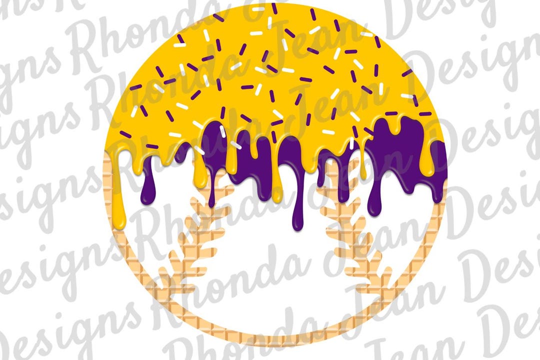 Purple and Gold Drip Baseball PNG: School Spirit Shirt Design (digital Download) - Etsy