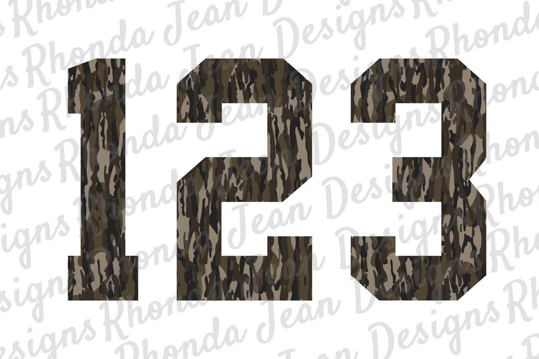 Camo Numbers PNG Set: (digital Download) - Etsy