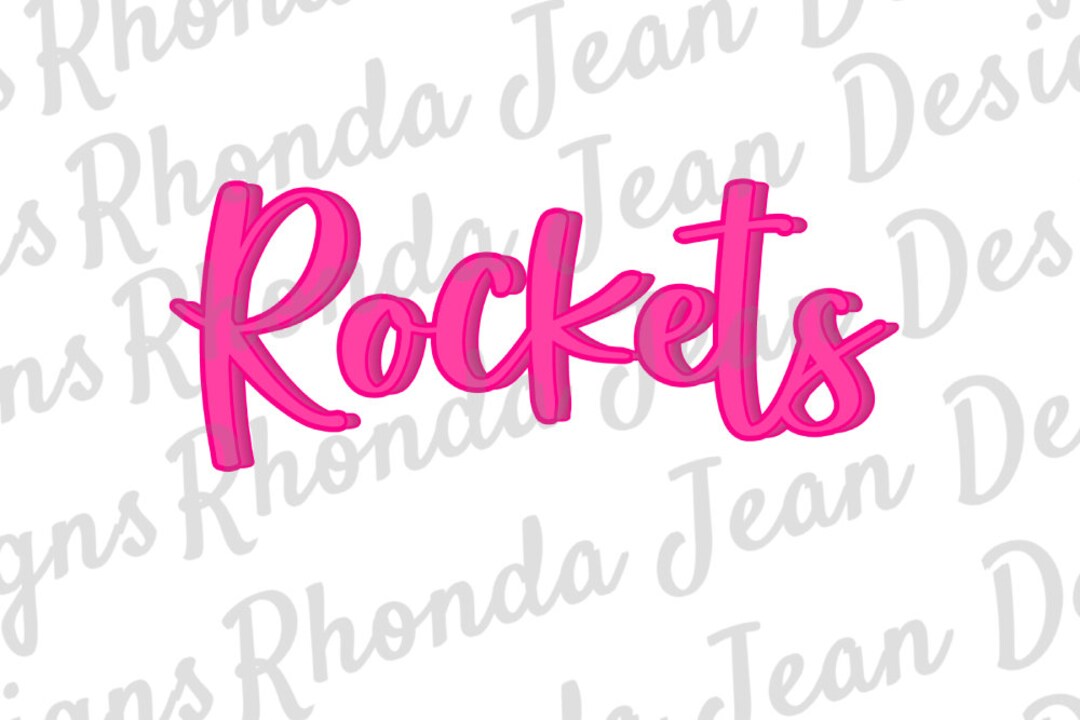 Pink Rockets PNG, Mascot, Team, School Spirit Shirt, Digital File T ...
